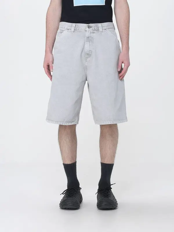 Carhartt Work In Progress Cotton Cargo Bermuda Shorts - Grey
