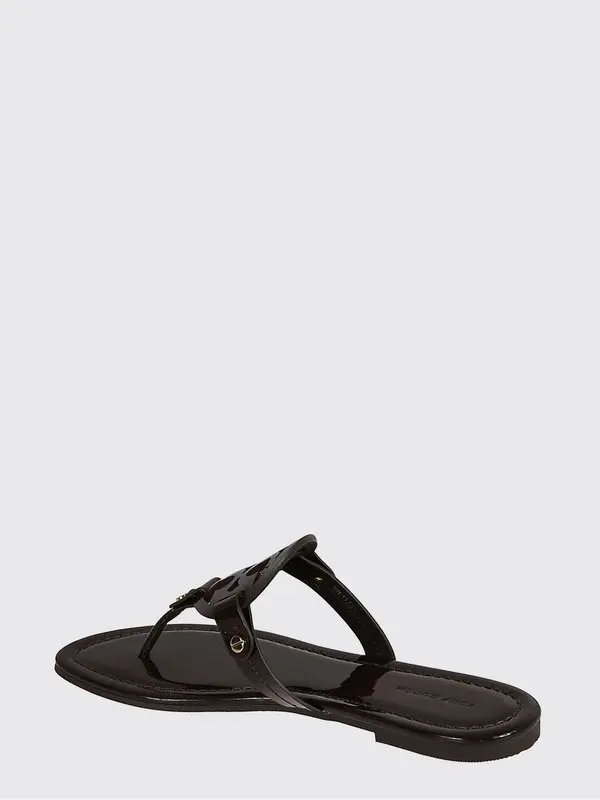Tory Burch Miller Leather Flip Flops - Brown