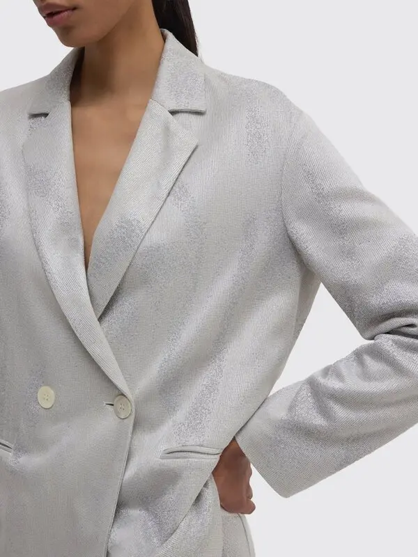 MARGHERITA MACCAPANI Double-breasted Viscose And Cotton Blazer