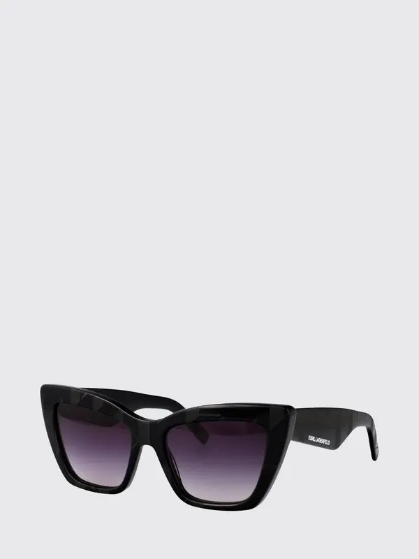 Karl Lagerfeld Acetate Cat Eye Sunglasses - Black