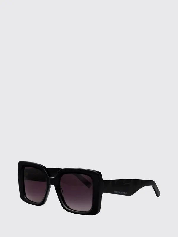 Karl Lagerfeld Oversized Square Acetate Sunglasses - Black