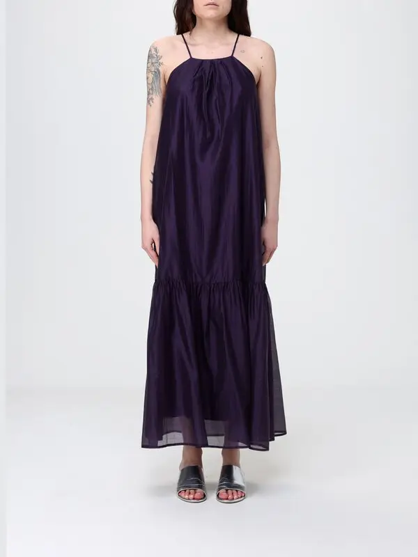 Liu Jo Muslin Midi Dress - Violet