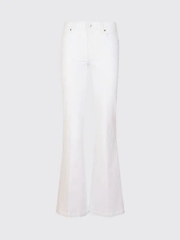 Paige Flared Cotton Denim Jeans
