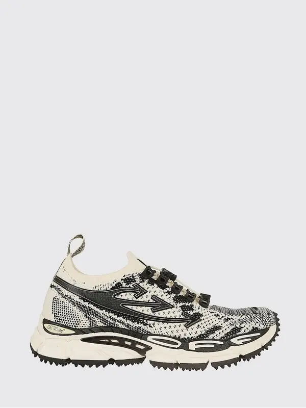 Off-White Be Right Back Jacquard Knit Sneakers - Sand