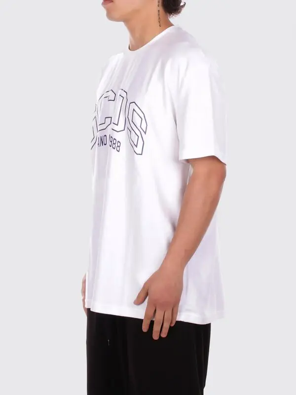 Gcds Relaxed Cotton T-shirt With Logo - White