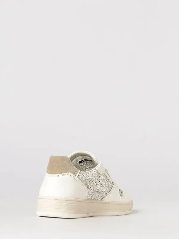 D.a.t.e. Court 2.0 Sneakers In Leather And Glitter