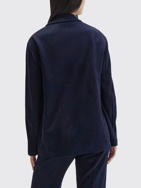 MARGHERITA MACCAPANI Double-breasted Viscose And Glitter Cotton Blazer