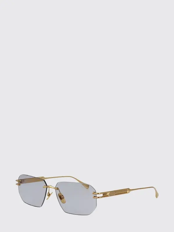 Cazal Rectangular Aviator Titanium Sunglasses With Metal Bridge