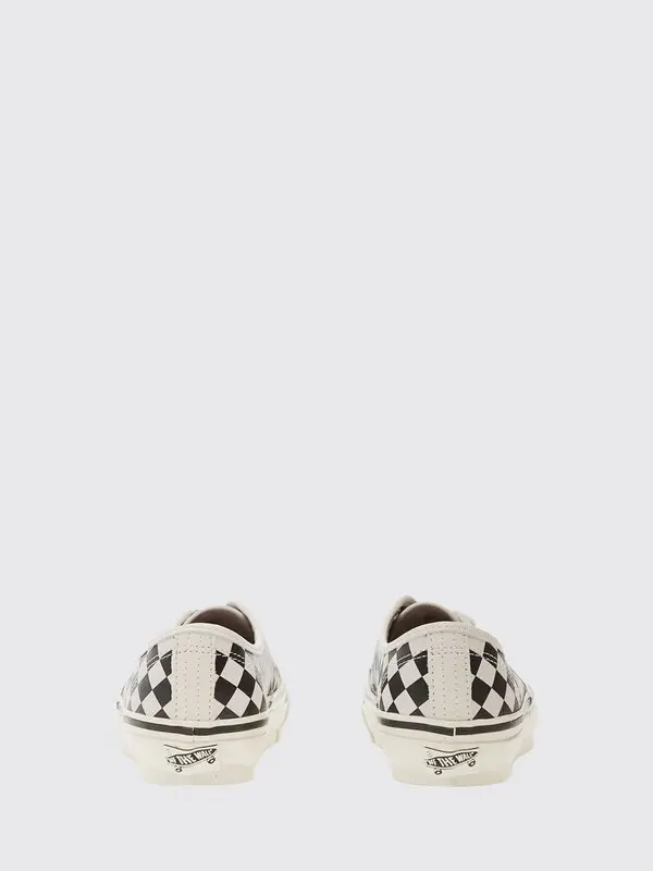 VANS Lx Authentic 44 Checkered Leather Lace-up Sneakers