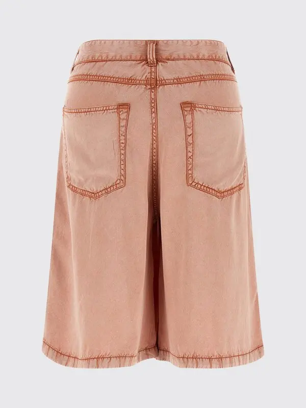 DIESEL® Washed Effect 5-pocket Denim Shorts - Pink
