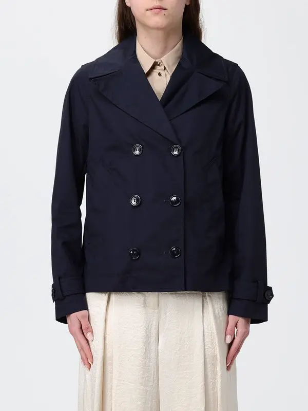 Woolrich Short Double-breasted Trench Coat