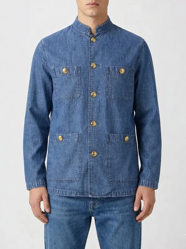 Valentino Garavani Cotton Denim Saharan Jacket