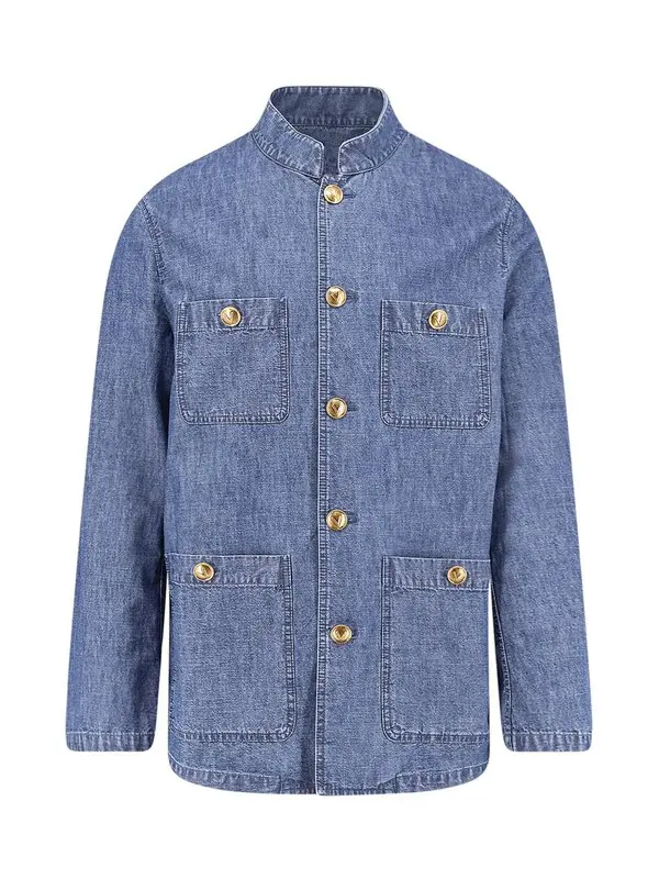Valentino Garavani Cotton Denim Saharan Jacket