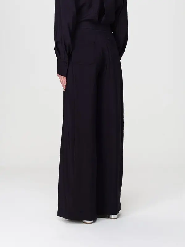 Emporio Armani Wide Leg Tailored Trousers - Blue