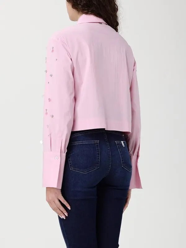 Liu Jo Cotton Blend Shirt With Applications