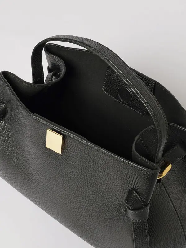 Yuzefi Gyoza Hammered Bag - Black