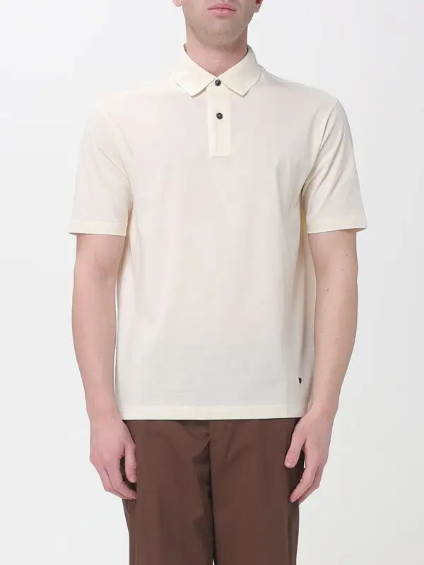 Emporio Armani Cotton Polo Shirt - Butter