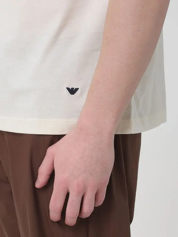 Emporio Armani Cotton Polo Shirt - Butter