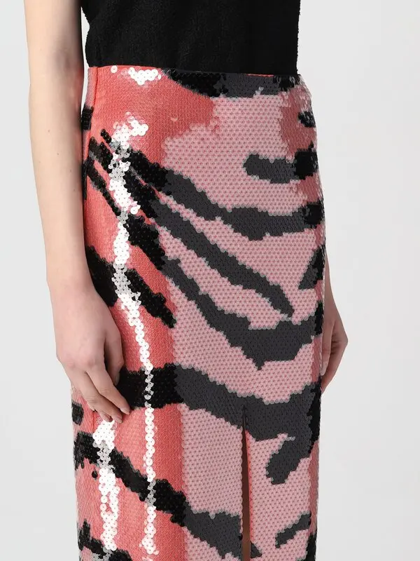 Bottega Veneta Sequined Animal Print Skirt