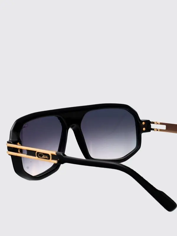 Cazal Vintage Rectangular Aviator Metal And Acetate Sunglasses