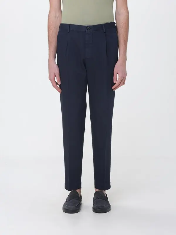 Incotex Cotton Blend Chino Trousers - Blue 1