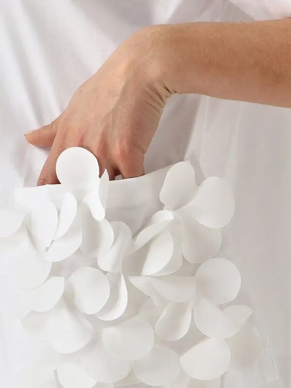 MEIMEIJ Cotton Blouse With Flowers - White