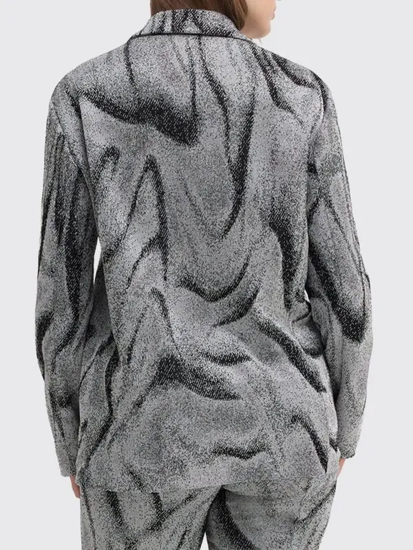 MARGHERITA MACCAPANI Double-breasted Abstract Print Blazer