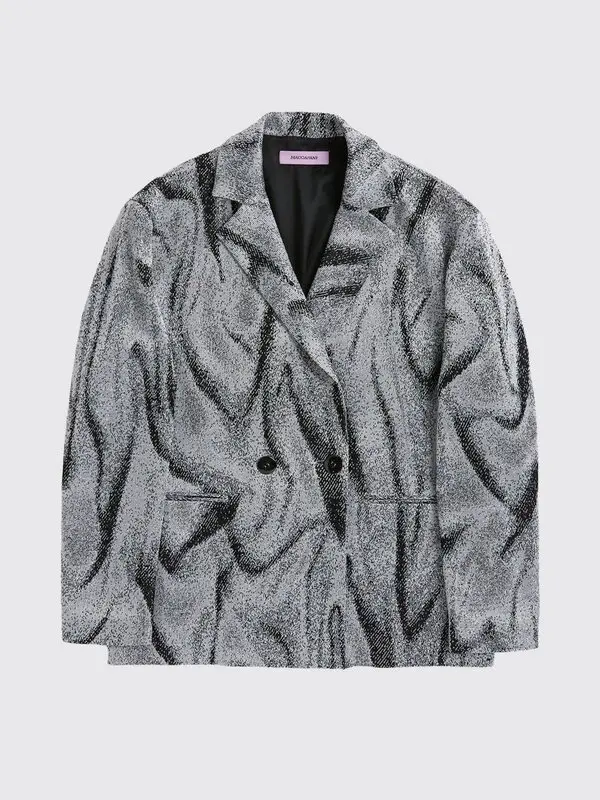 MARGHERITA MACCAPANI Double-breasted Abstract Print Blazer