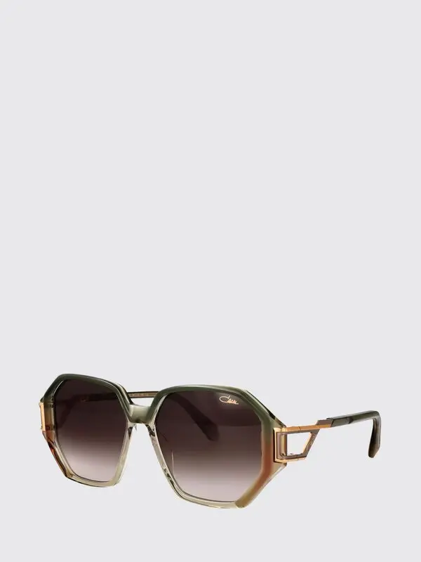 Cazal Octagon Acetate And Metal Sunglasses With Logo - Green