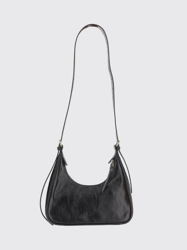 Pinko Miss Mini Small Shiny Leather Hobo Shoulder Bag