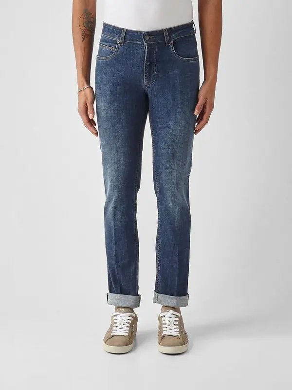 FAY Slim Fit Stretch Denim Jeans