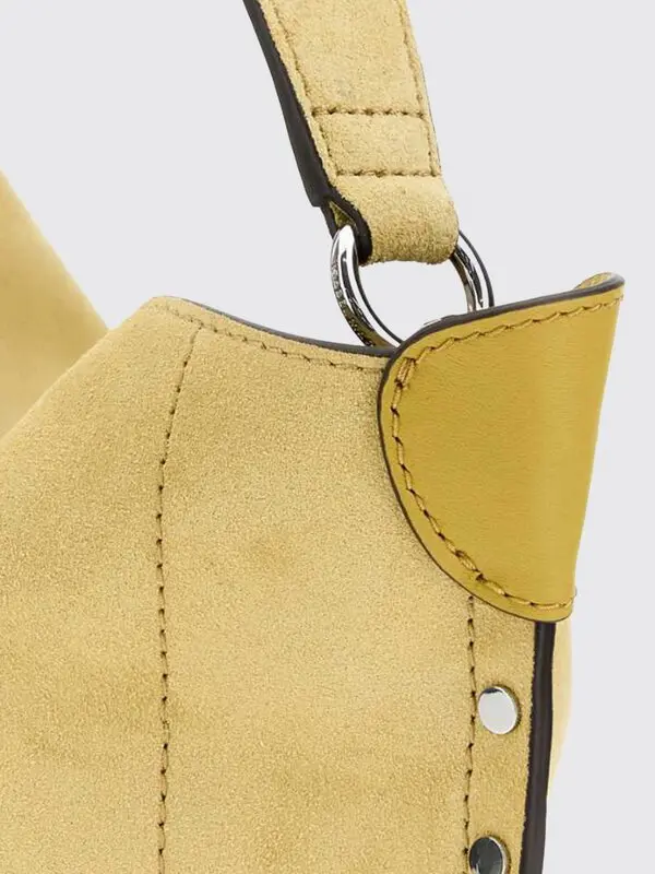 Isabel Marant Étoile Studded Suede Shoulder Bag - Strawberry