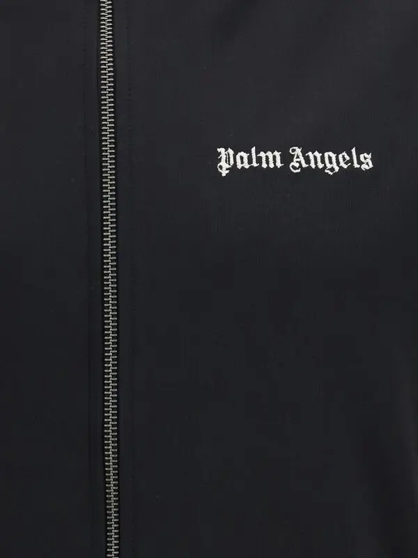 Palm Angels Acetate Zip Sweatshirt - Black