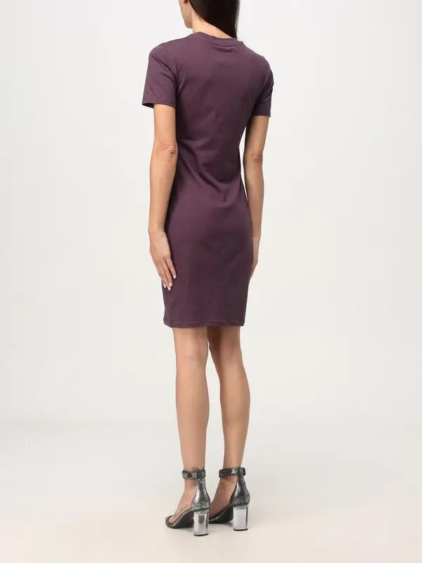 Versace Embellished Logo T-shirt Dress