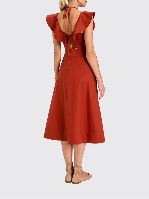 TWINSET Stretch Cotton Midi Dress