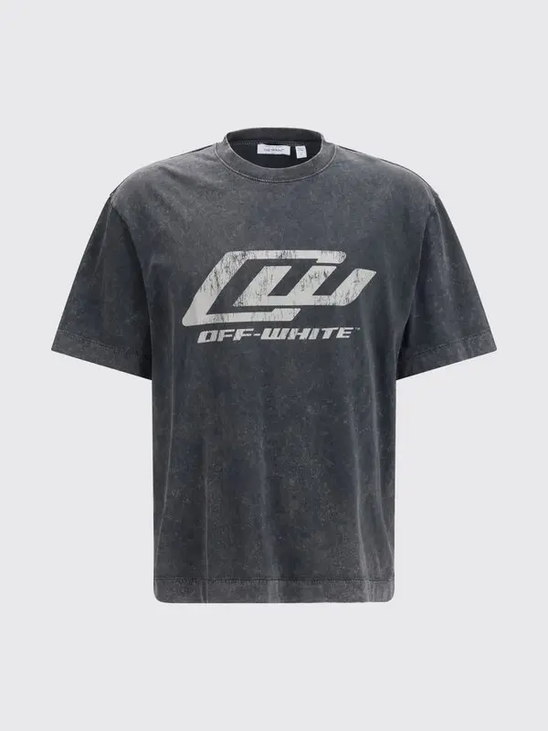 Off-White Cotton T-shirt With Logo