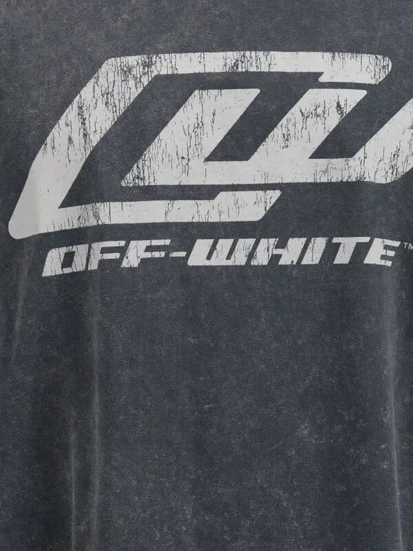 Off-White Cotton T-shirt With Logo