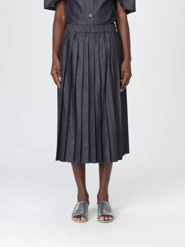 JIL SANDER Denim Midi Skirt