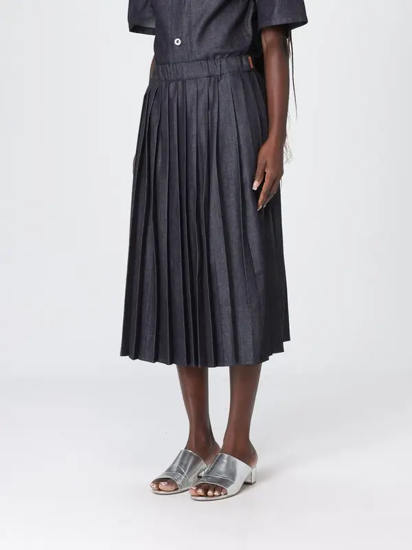 JIL SANDER Denim Midi Skirt