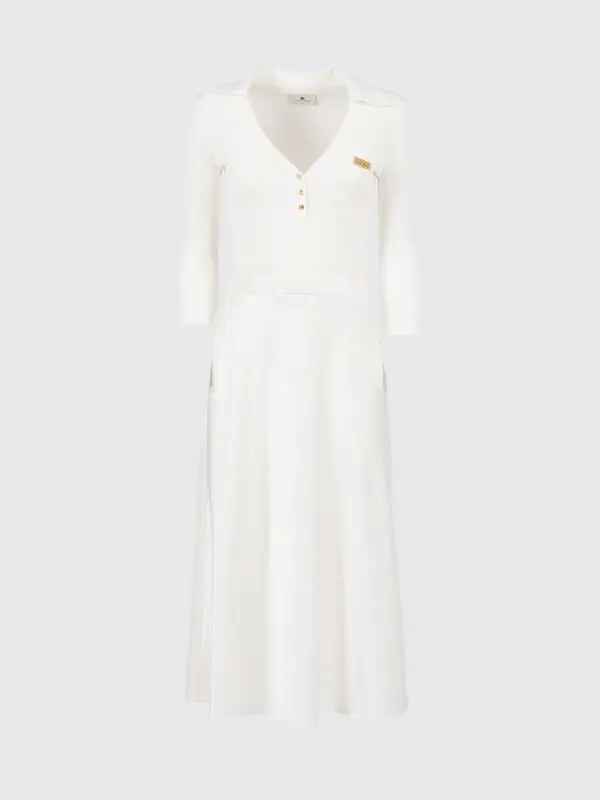 Elisabetta Franchi Silk Blend Midi Dress