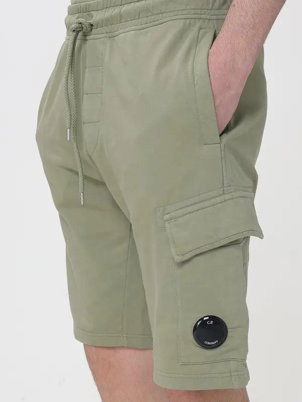 C.P. COMPANY Cotton Cargo Shorts With Drawstring - Grey 1