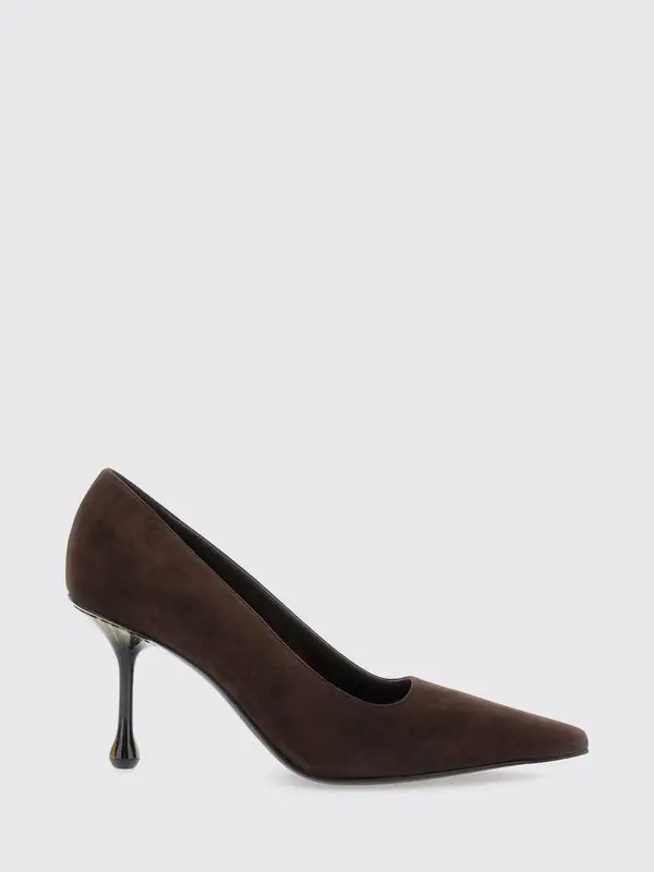 JIMMY CHOO Ixia Suede Pumps With Teardrop Heel