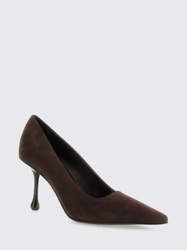 JIMMY CHOO Ixia Suede Pumps With Teardrop Heel