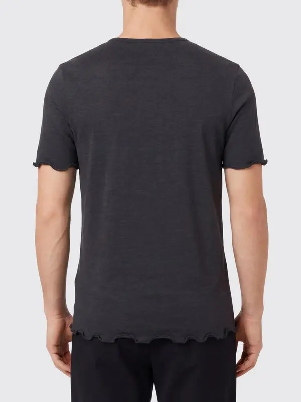 JIL SANDER Linen And Silk T-shirt - Black
