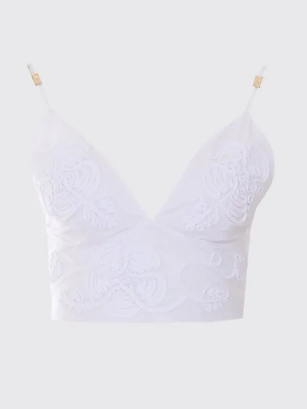 Liu Jo Cropped Cotton Poplin Top