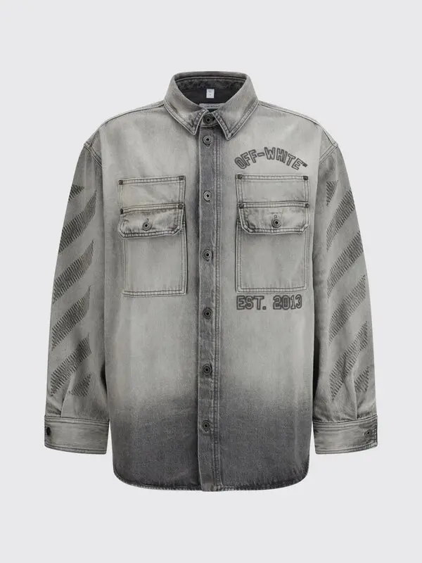 Off-White Casual Cotton Denim Shirt