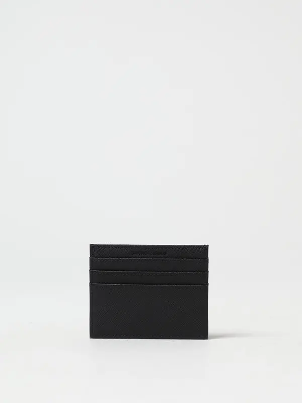 Emporio Armani Recycled Leather Credit Card Holder