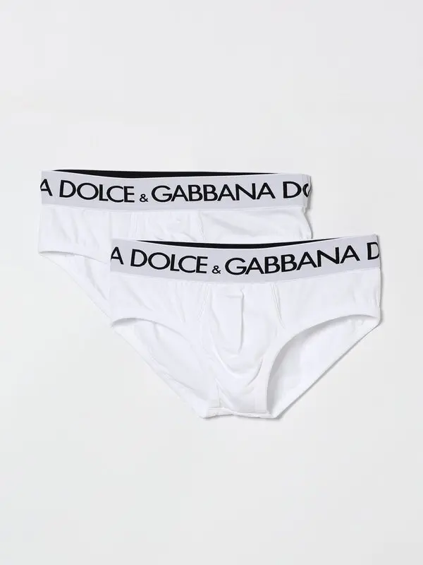 Dolce & Gabbana Set Of 2 Stretch Cotton Briefs - White