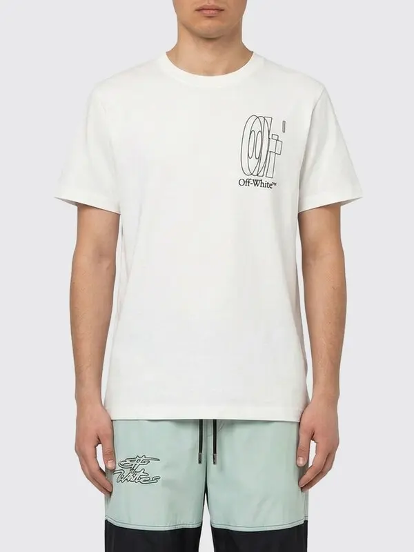 Off-White Cotton T-shirt With Arrow Logo