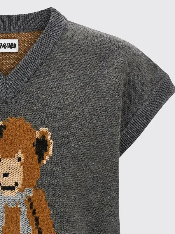 MAGLIANO V-neck Knitted Waistcoat With Graphic Detail
